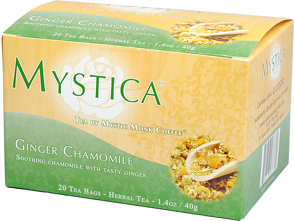 Download Ginger Chamomile Tea, Tea - Mystic Monk Mystica Teas - Mystica ...
