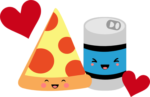 Download Pizza Clipart Kawaii - Beer And Pizza Png - Full Size PNG ...
