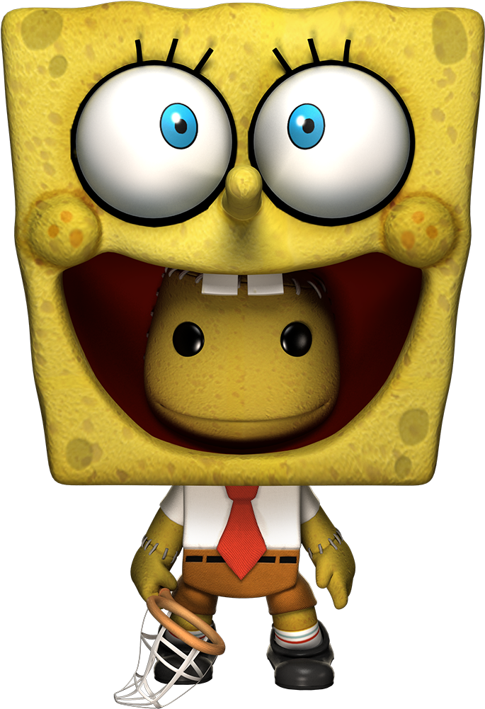 Download Spongebobfront - Sackboy Spongebob - Full Size PNG Image - PNGkit