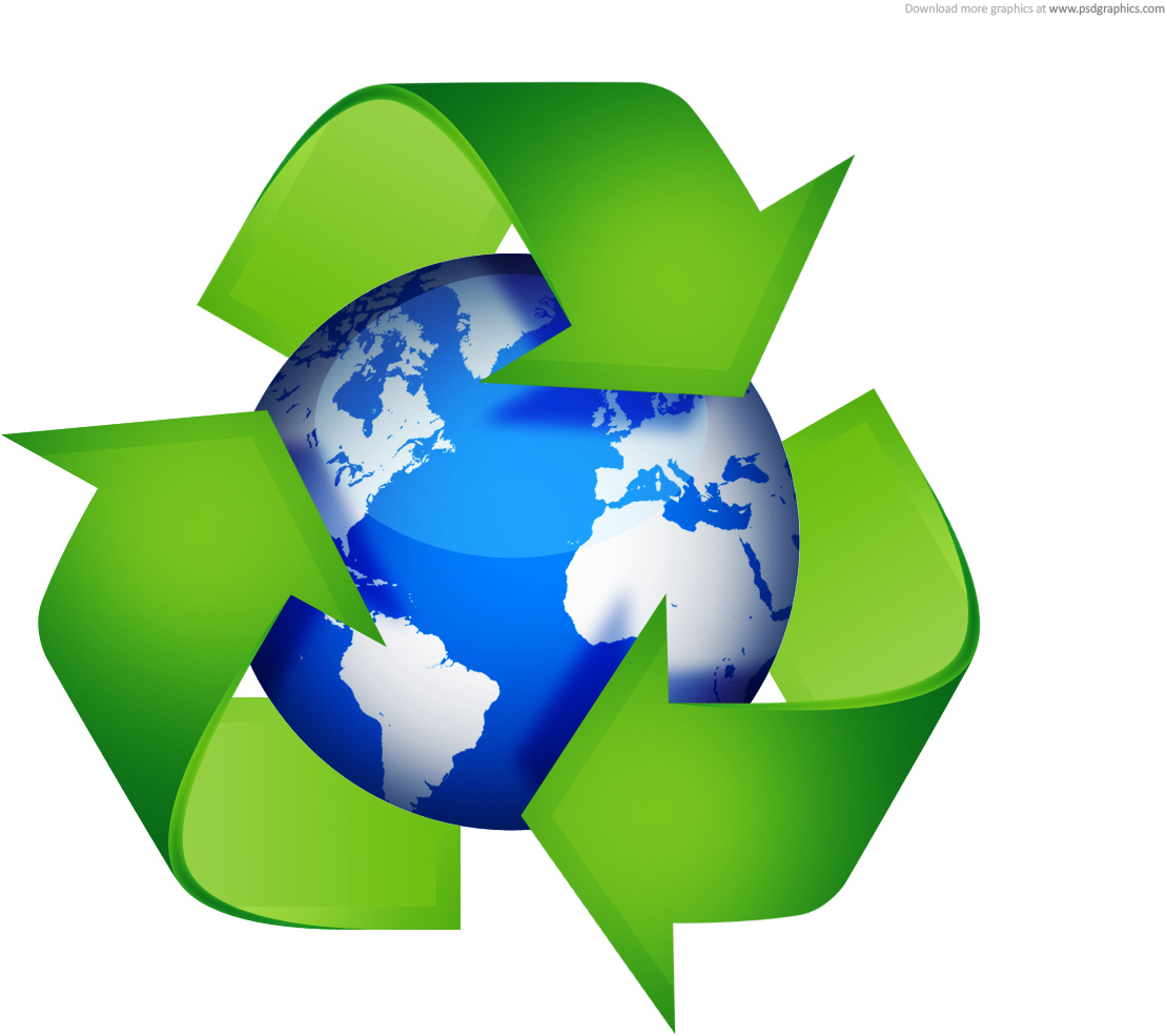 Download Globe Recycling Icon - World Recycling - Full Size PNG Image ...