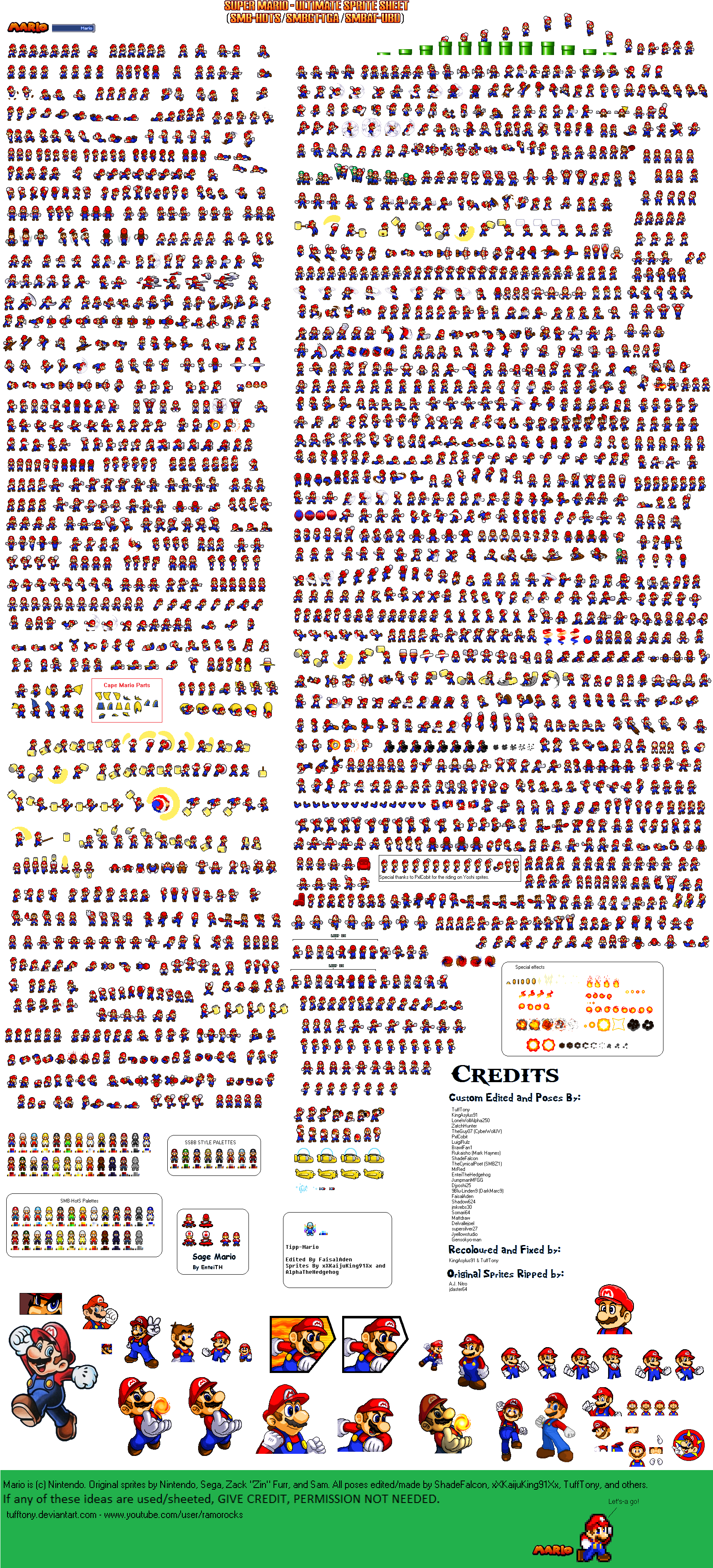 Download Mario Full Sprite Sheet - Full Size PNG Image - PNGkit