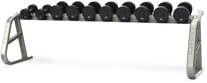 Download Matrix Commercial Aura G3 5-pair Dumbbell Rack - Dumbbell ...