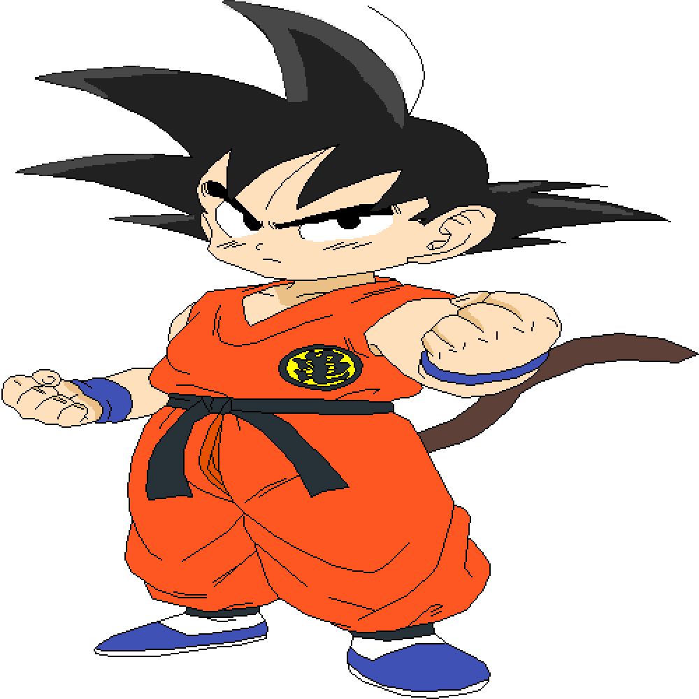 Download Kid Goku - Cartoon - Full Size PNG Image - PNGkit