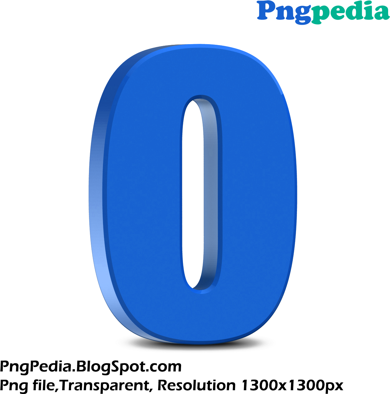 Download Blue 3d Numbers Set Zero - Red Number 0 - Full Size PNG Image ...