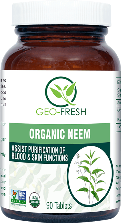 Download Organic Neem Tablet - Geo Fresh Organic - Full Size PNG Image ...