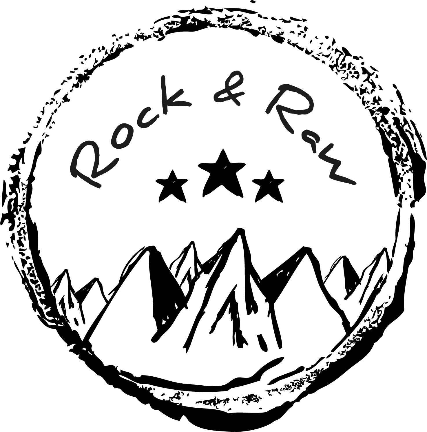 Download A Rock And Raw Logo - Circle - Full Size PNG Image - PNGkit