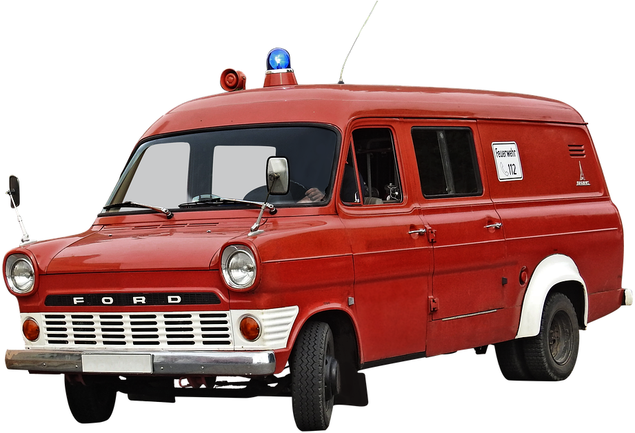 Download Fire Truck, Volunteer Firefighter, Fire Fighting - Compact Van ...