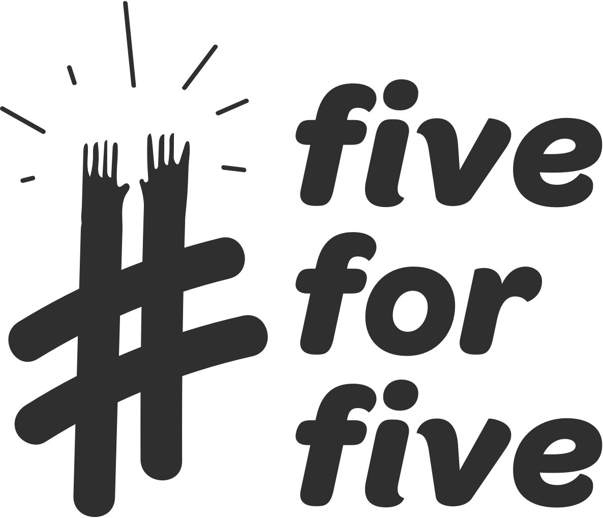 Download Fiveforfive Logo 5 Black2x - 5 Friends Logo - Full Size PNG ...