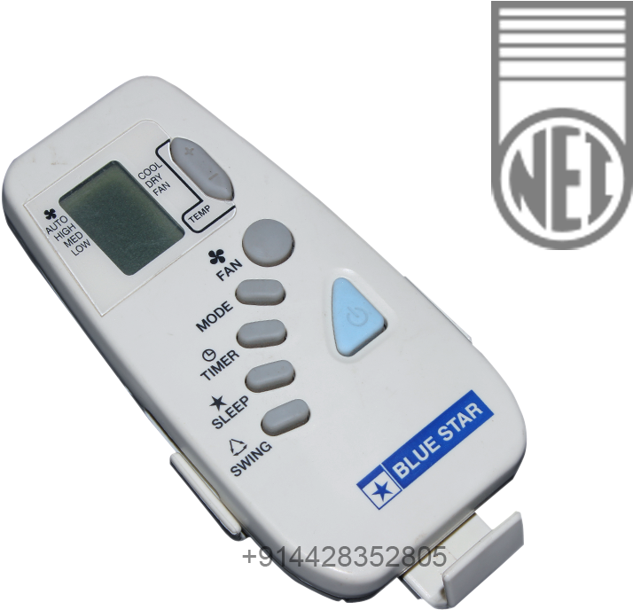 Download Blue Star Ac Remote Controller - Blue Star Ac Remote Png ...