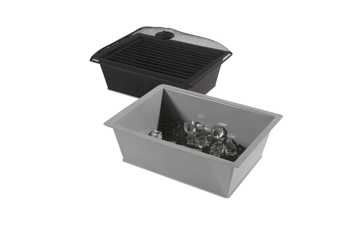 Download Fire Pit With Ice Cooler X 2 Grey Cast Aluminium 45x46x35cm ...