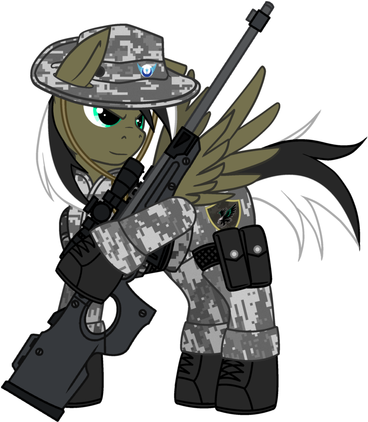 Download Drawn Snipers Swat - Spec Ops Pony - Full Size PNG Image - PNGkit