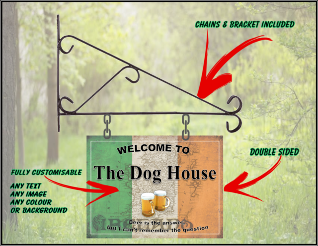 Download Personalised Hanging Bar Sign, Pub Sign, Home Bar, - Poster ...