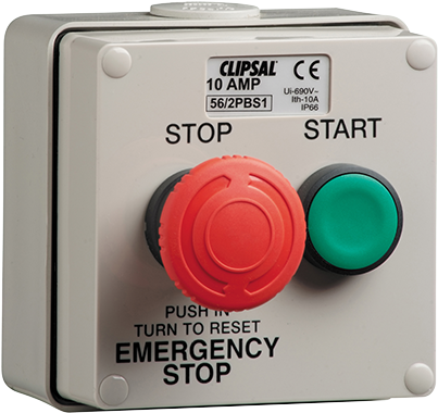 Download Push Button Control Station, 10a, Ip66 - Emergency Stop Start Button - Full Size PNG ...