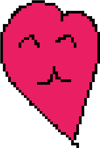 Download Cute Heart - Pixel Art - Full Size PNG Image - PNGkit