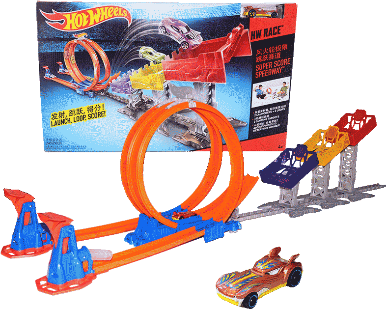 Download Lightbox Moreview - Hot Wheels Loop Jump - Full Size PNG Image ...