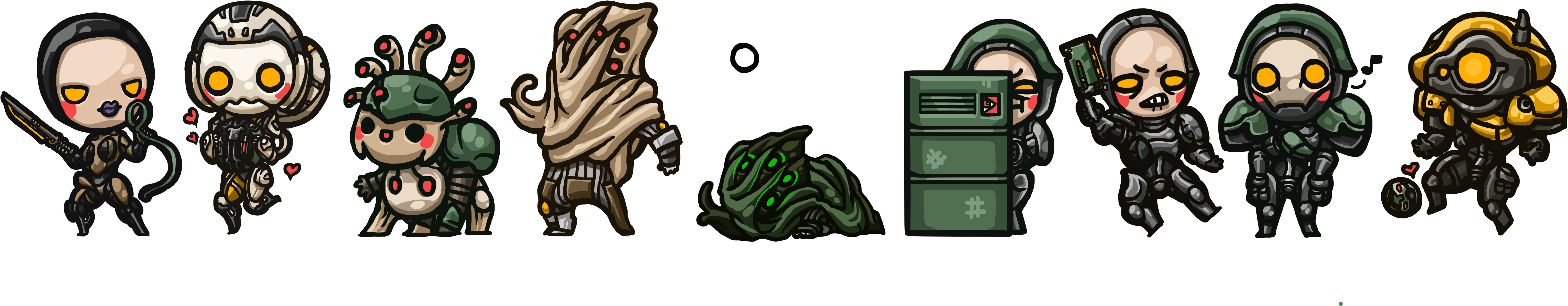 Download 6600 X 1654 6 - Warframe Grineer Chibi - Full Size PNG Image ...