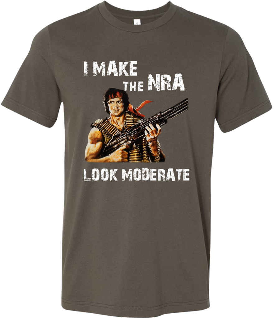 Download 'i Make The Nra Look Moderate' Rambo T-shirt, Libertarian ...