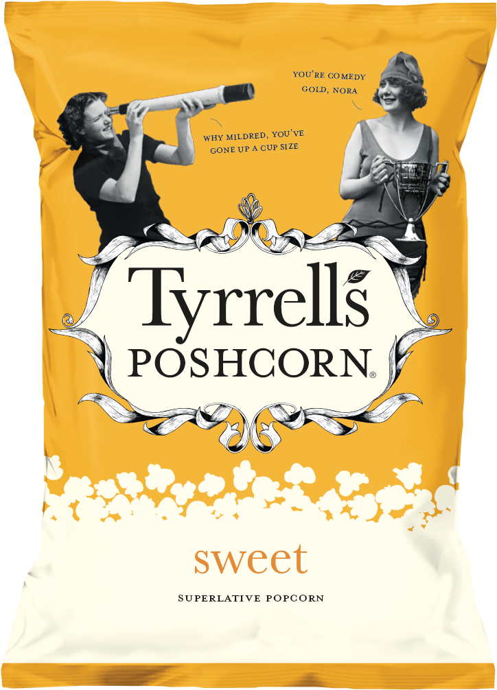 Download Poshcorn Sweet - Tyrrells Poshcorn - Full Size PNG Image - PNGkit