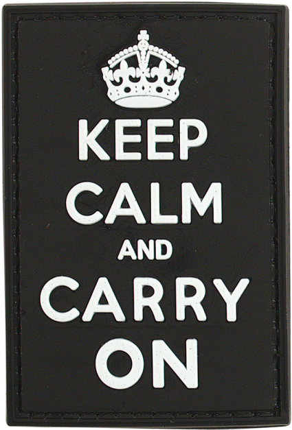 Download Pvc Morale Patches Keep Calm And Carry On - Keep Calm And Carry - Full Size PNG Image ...
