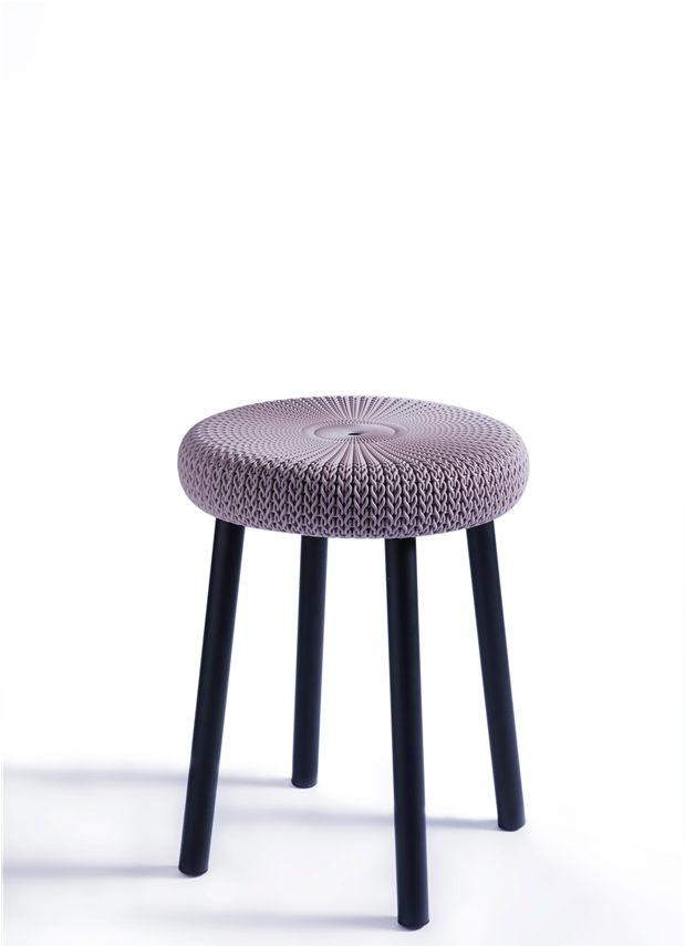 Download Picture Of Knit Cozy Stool - Bar Stool - Full Size PNG Image ...