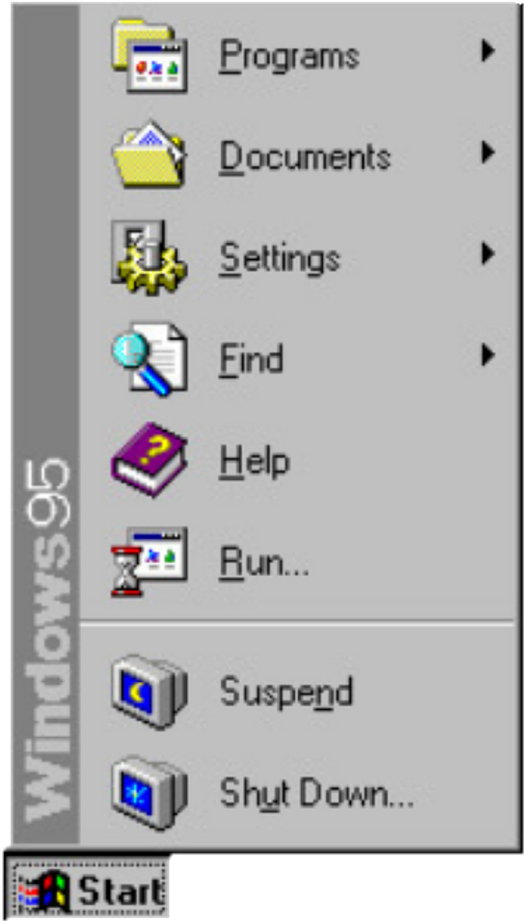 Download Start Sticker - Windows 95 - Full Size PNG Image - PNGkit