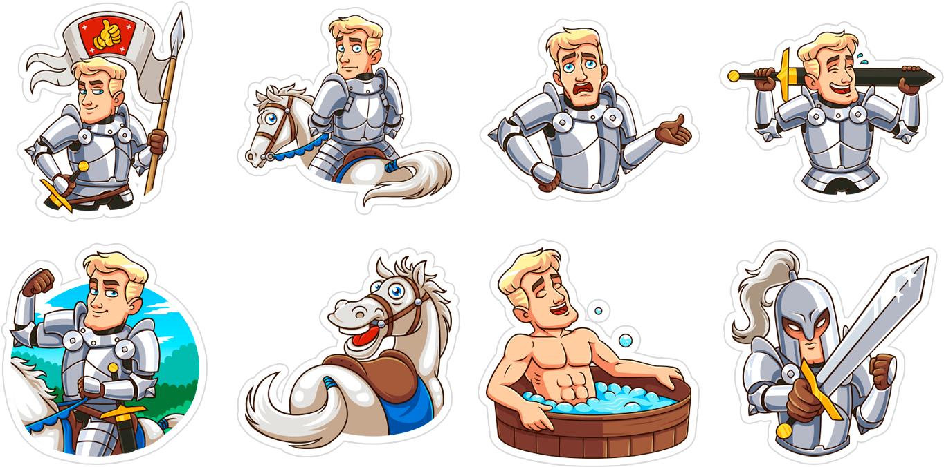 Download Add The Stickers On Telegram - Cartoon - Full Size PNG Image ...