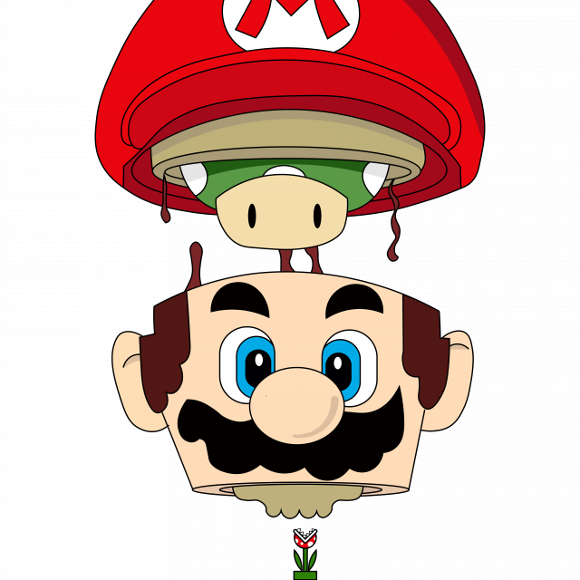 Download Mario Head Surrealista - Cartoon - Full Size PNG Image - PNGkit