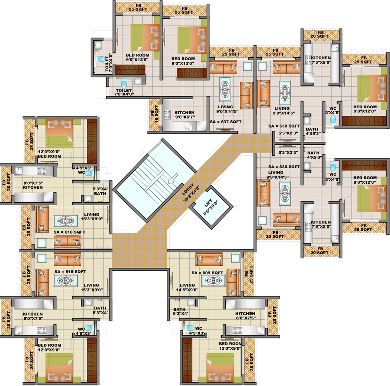 Download Master Plan - Floor Plan - Full Size PNG Image - PNGkit