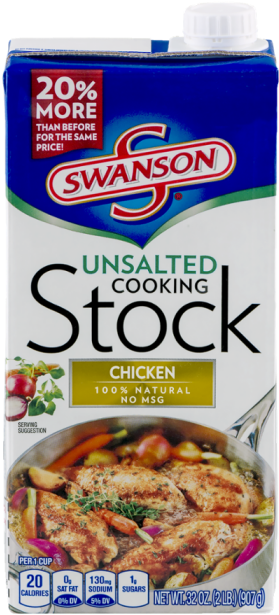 Download 2 Cups Chicken Stock - Carton Of Chicken Stock - Full Size PNG ...