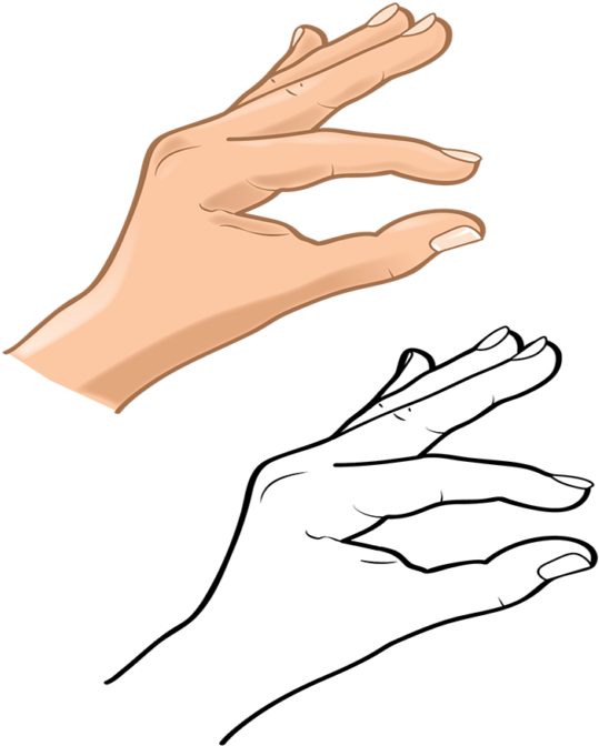 Download Hands 4 Vector - Drawing - Full Size PNG Image - PNGkit