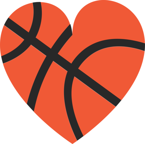 Download Heart Basketball Png - Basketball Heart Png - Full Size PNG ...