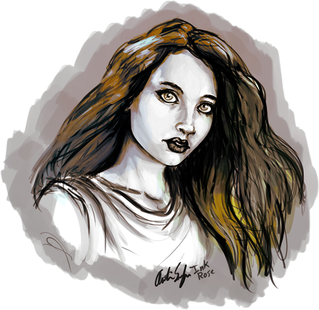 Download Ink Rose Self Portrait - Full Size PNG Image - PNGkit