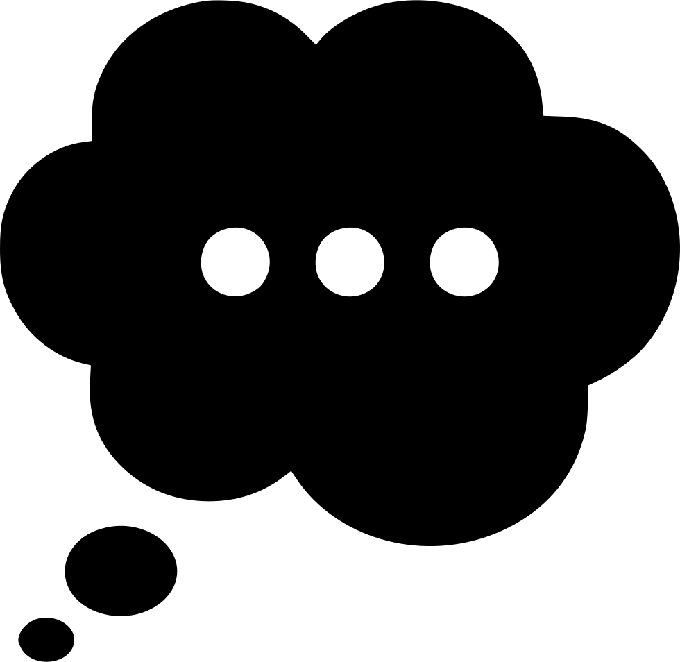 Download Thought Bubble - - Bubble Thoughts Icon Png - Full Size PNG ...