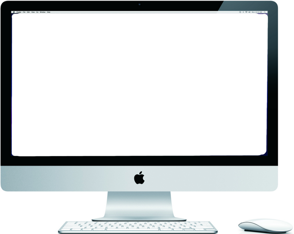 Download Transparent Mac Computer Png - Empty Mac Computer - PNGkit