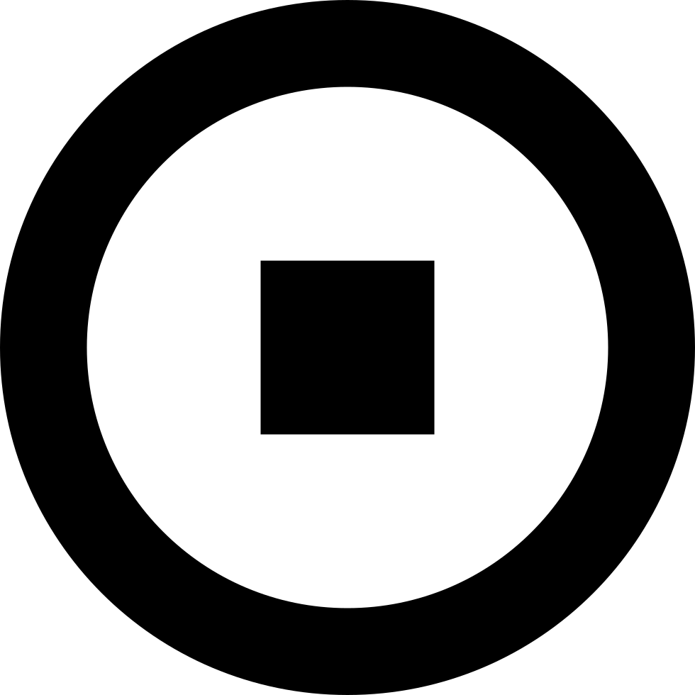 Download Stop Button Of Gross Circular Shape Comments - Stop Button ...