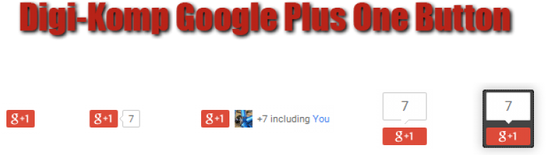 Download Digi Komp Google Plus One Button, By Digi Komp - Full Size PNG Image - PNGkit