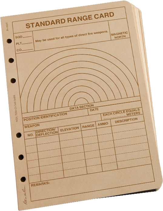 Download Loose Leaf Tams Paper - British Army Range Card - Full Size ...