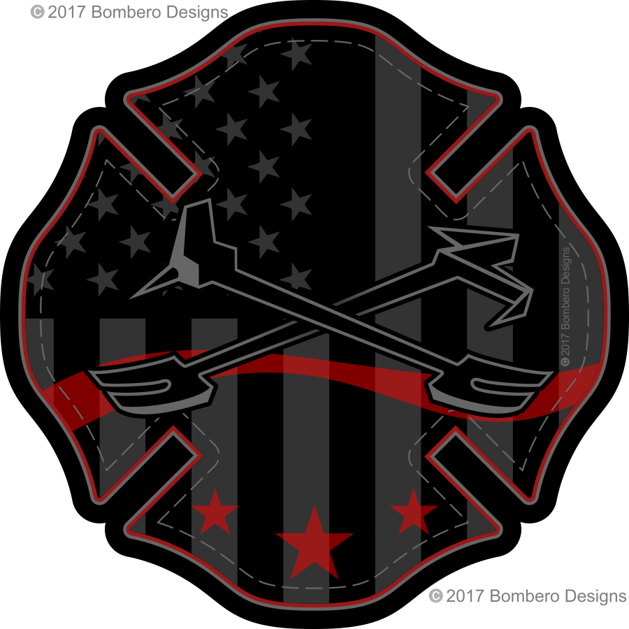 Download Firefighter Maltese Cross Tattoos - Emblem - Full Size PNG ...
