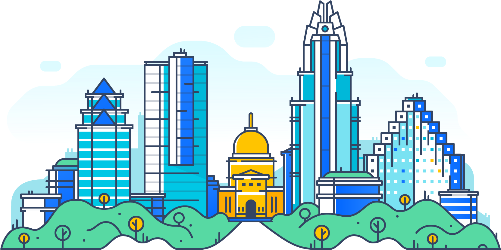 Download The Austin Skyline - Austin Skyline Transparent - Full Size ...