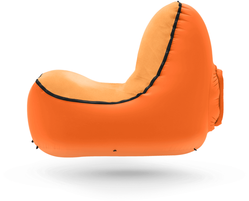 Download Trono Chair Orange - Inflatable Chair Orange - Full Size PNG ...