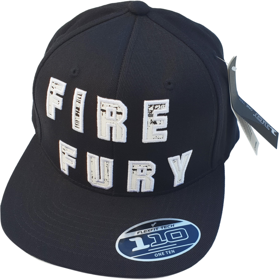 Download Custom Fire Fury Flexfit Snapback Hat White - Baseball Cap ...