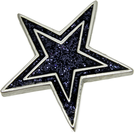 Download Star Pin Glitter, Blue - Emblem - Full Size PNG Image - PNGkit