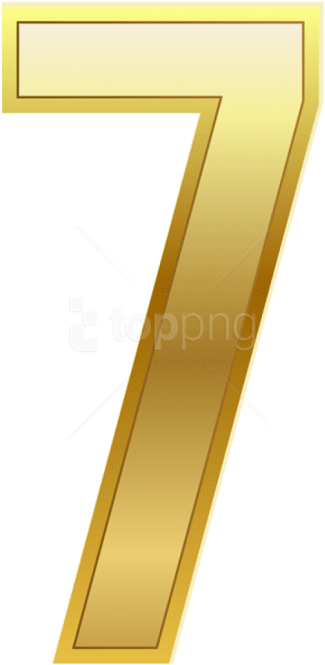 Download Free Png Number Seven Gold Classic Png Images Transparent ...