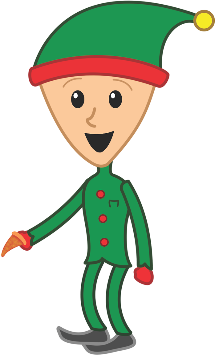 Download Happy Elf - Cartoon - Full Size PNG Image - PNGkit
