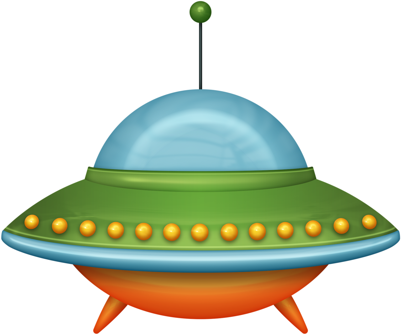 Download Space - Alien Cartoon Space Ship - Full Size PNG Image - PNGkit