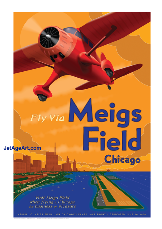 Download Chicago Meigs Field Airport Cgx Poster - Full Size PNG Image ...