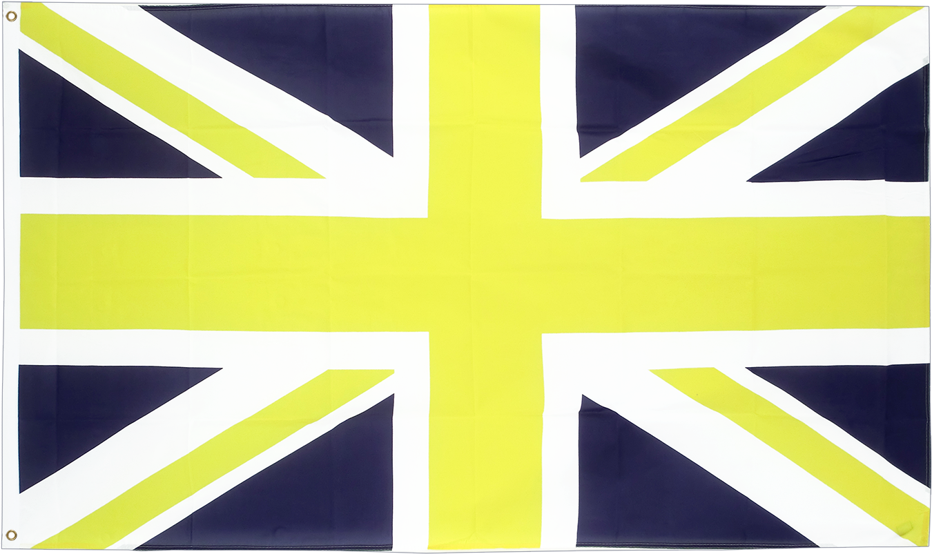 Download Union Jack Blue Yellow - Cross - Full Size PNG Image - PNGkit