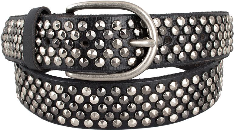 Download Leather Studded Belt - Belt - Full Size PNG Image - PNGkit