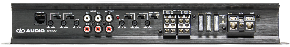 Download C4-100 4 Channel Speaker Amplifier - Dd C4 100 - Full Size PNG ...