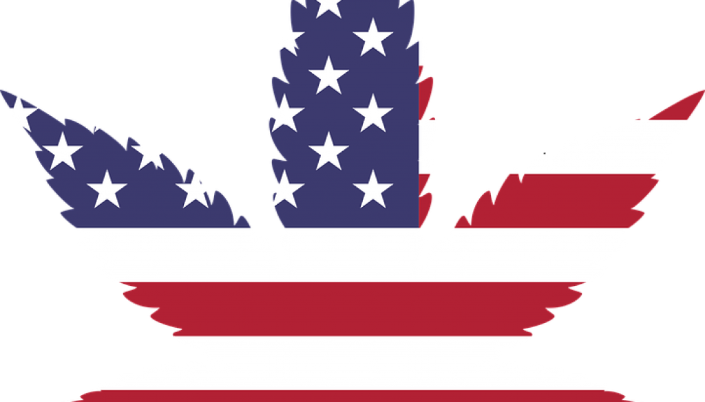 Download American Weed - Weed Leaf American Flag - Full Size PNG Image ...